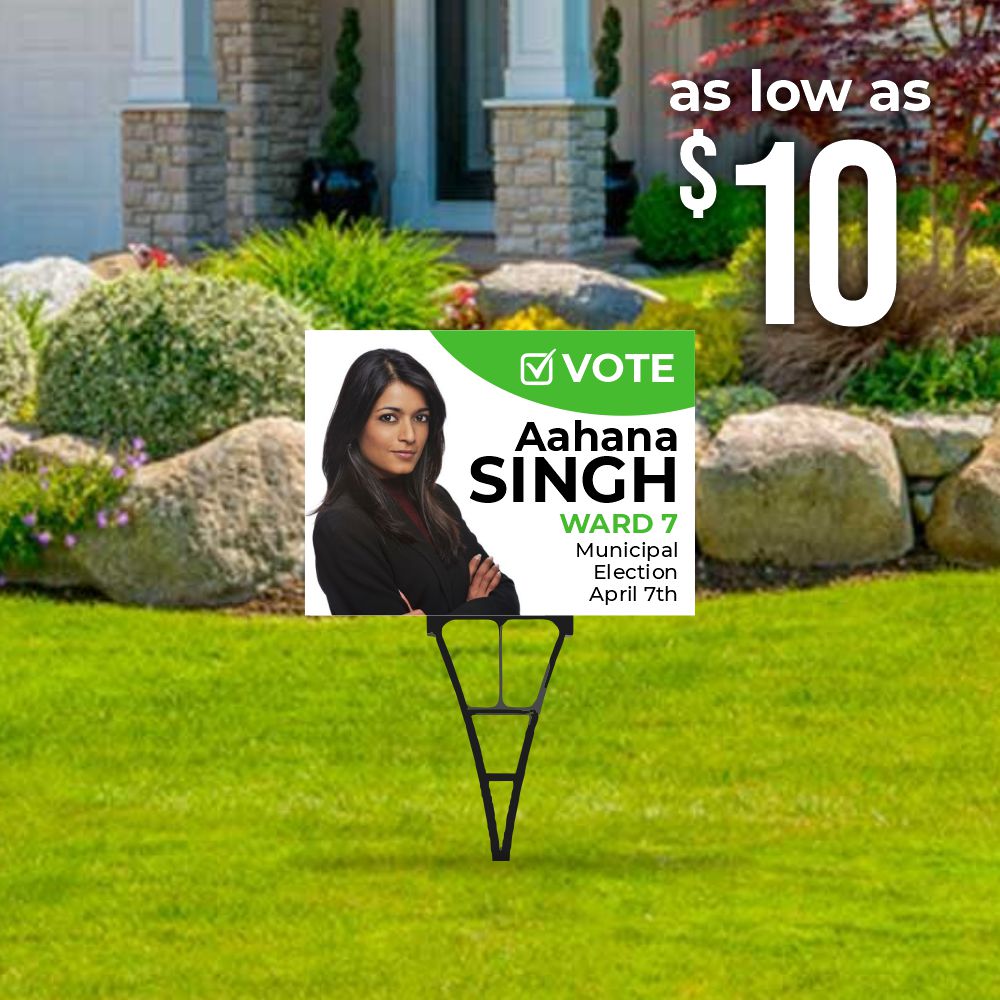 Durable 24x18 Coroplast Sign Panel featuring Full Colour Printing on 2 ...