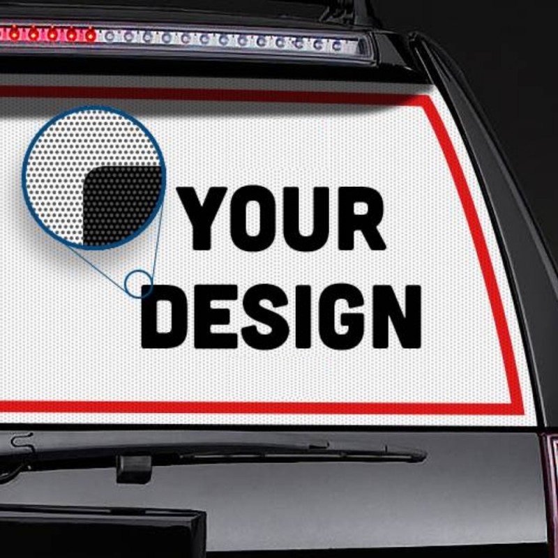 Advanced Imagewerx | Rear window perforated vinyl film